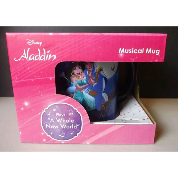 Disney | Dining | Disneys Aladdin Musical Mug Plays A Whole New World ...